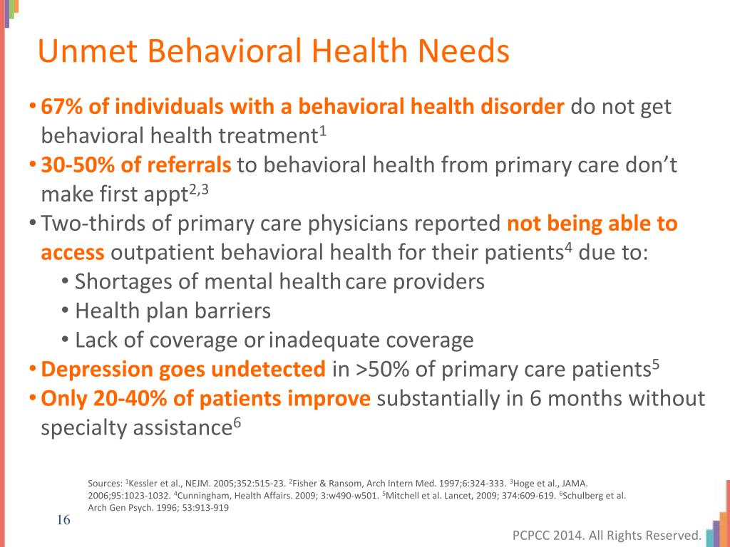 PPT - Why Behavioral Health Needs to be Integrated into the Patient ...