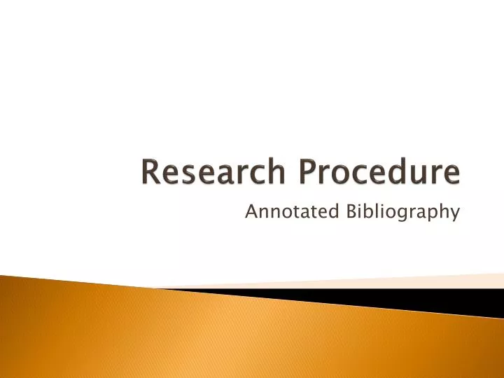 PPT - Research Procedure PowerPoint Presentation, free download - ID ...