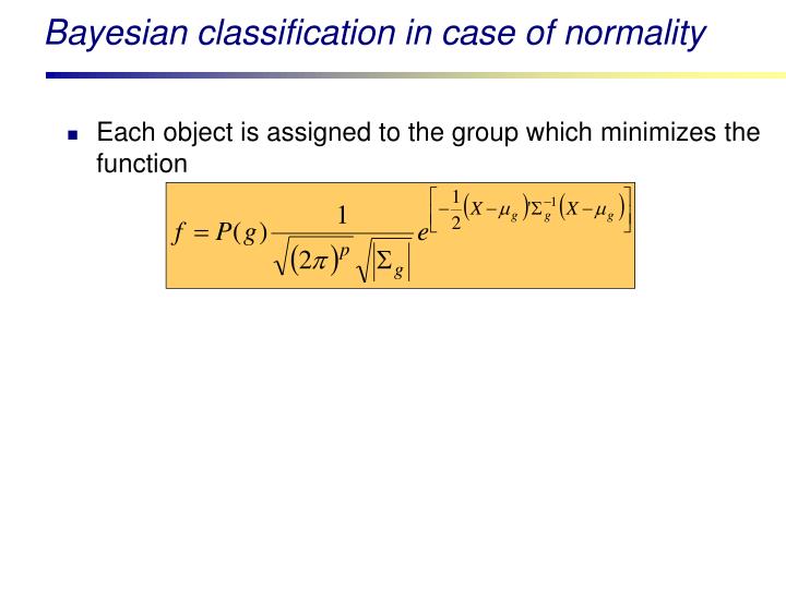 PPT - Supervised classification PowerPoint Presentation - ID:6031674