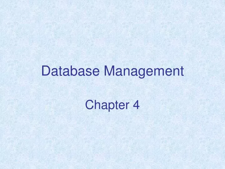 PPT - Database Management PowerPoint Presentation, free download - ID ...