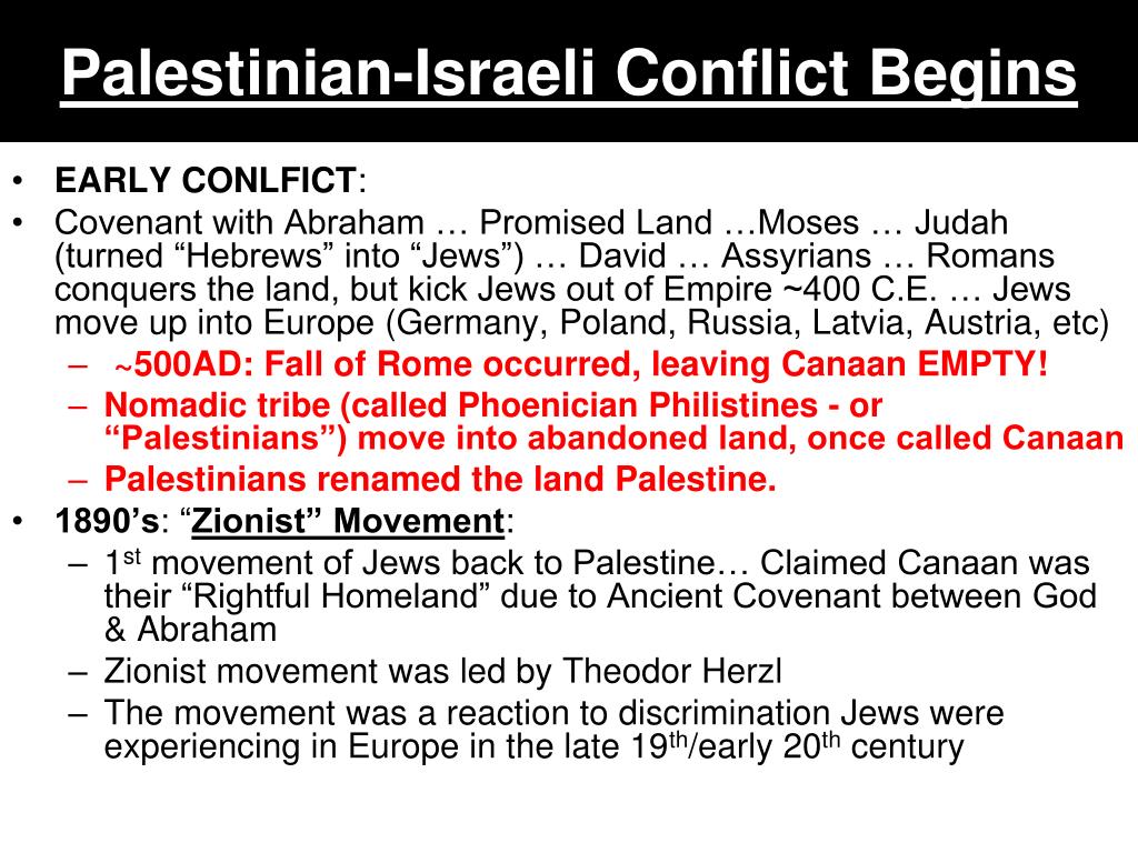 PPT - Palestinian-Israeli Conflict PowerPoint Presentation, free ...