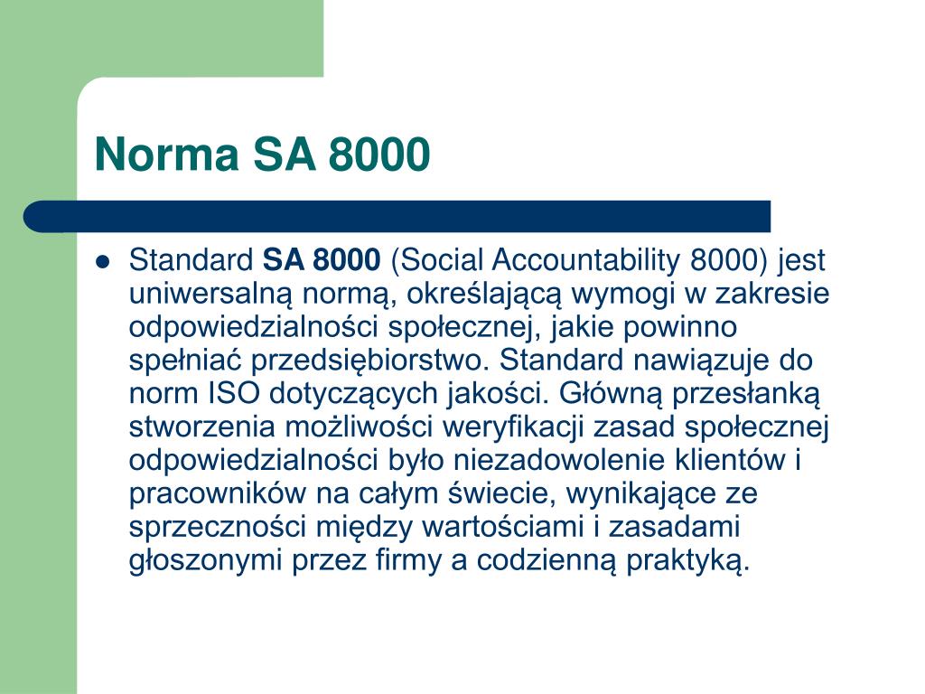 PPT - Społeczna odpowiedzialność biznesu PowerPoint Presentation, free ...