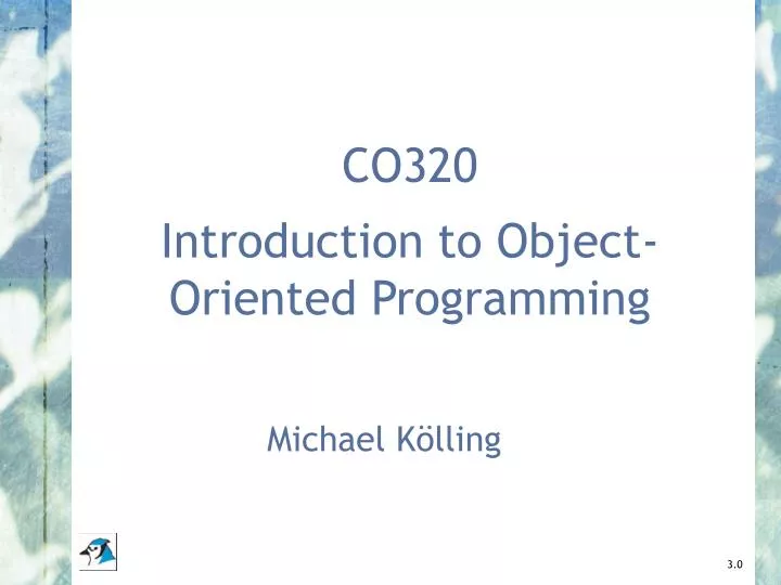 Ppt Co320 Introduction To Object Oriented Programming Powerpoint Presentation Id6034163