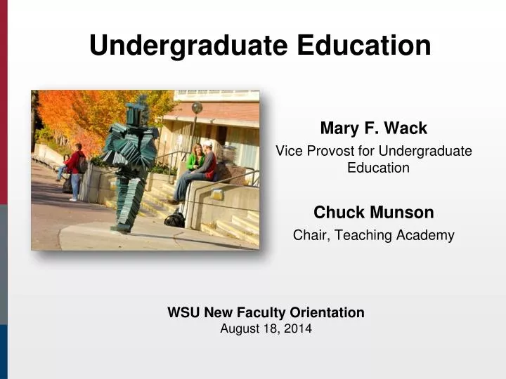 PPT - Undergraduate Education PowerPoint Presentation, free download ...