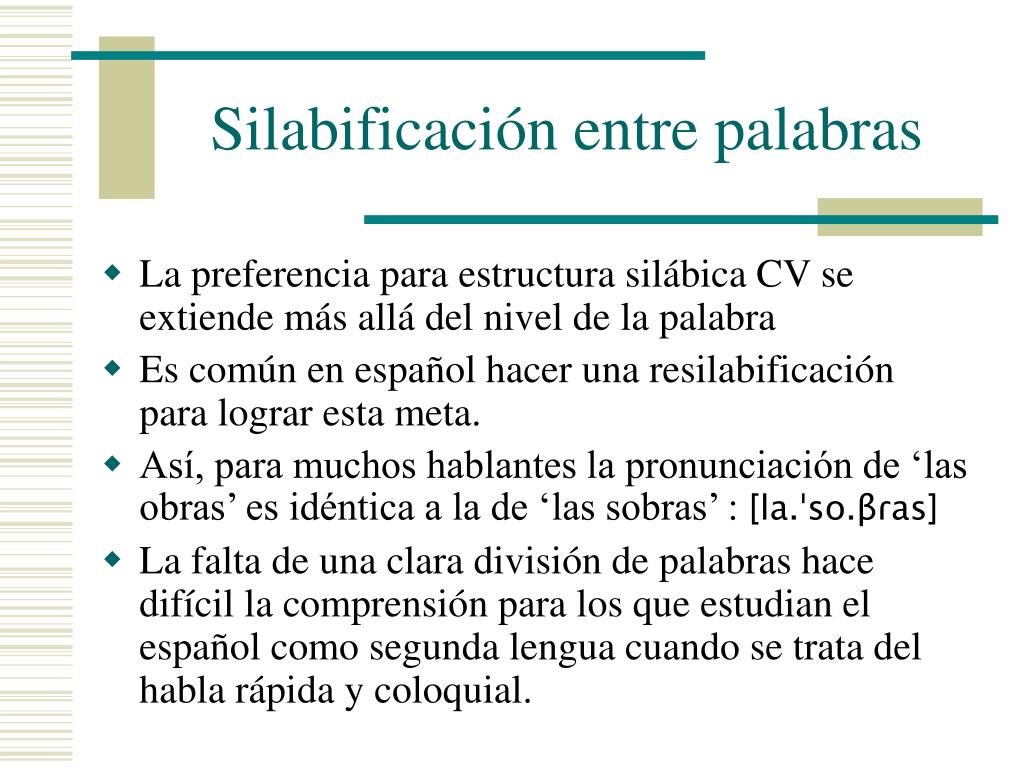 PPT - Silabificación, acento, entonación PowerPoint Presentation, free ...