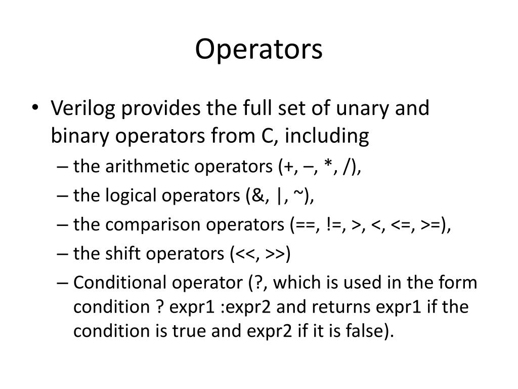PPT - Introduction to Verilog PowerPoint Presentation, free download ... PPT - Introduction to Verilog PowerPoint Presentation, free download ...