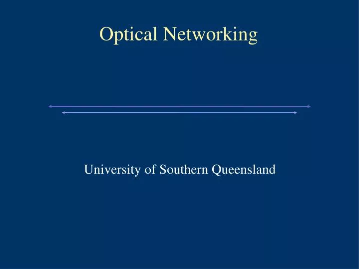 PPT - Optical Networking PowerPoint Presentation, free download - ID ...