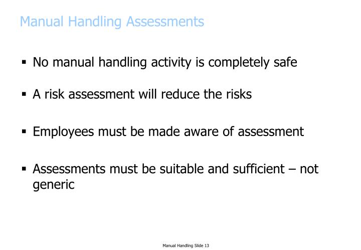 PPT - TEAM TALK MANUAL HANDLING PowerPoint Presentation - ID:6035555