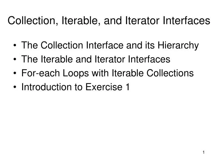 Ppt Collection Iterable And Iterator Interfaces Powerpoint
