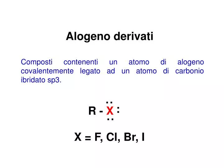 PPT - Alogeno derivati PowerPoint Presentation, free download - ID:6036284