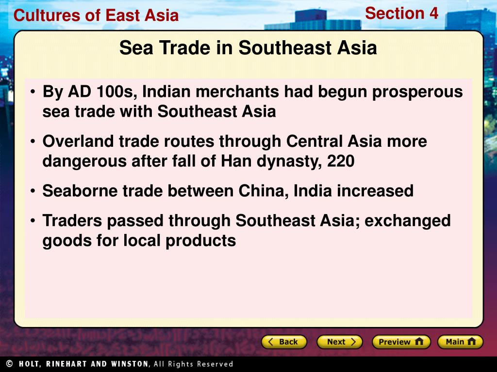 PPT - Preview Main Idea / Reading Focus Influences on Southeast Asia ...