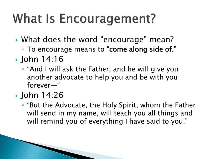 PPT - The Power of Encouragement PowerPoint Presentation - ID:6037017