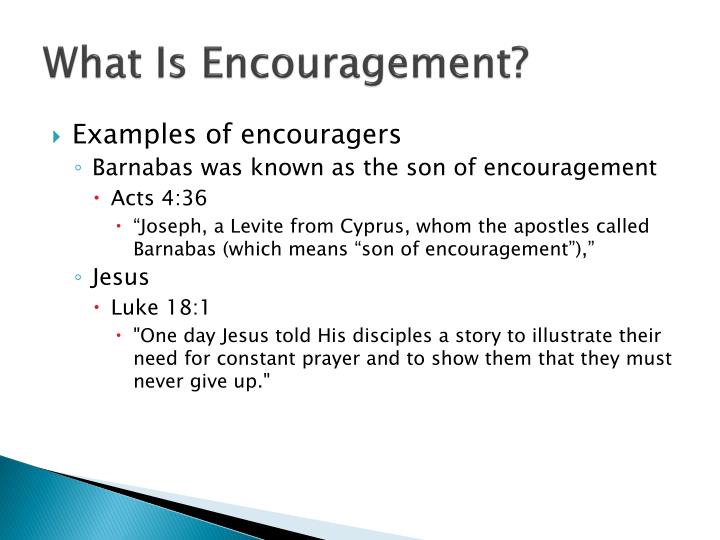 Encouragement Meaning