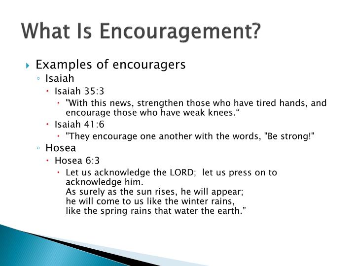 PPT - The Power of Encouragement PowerPoint Presentation - ID:6037017
