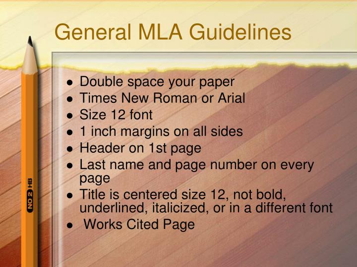 PPT - MLA Rules (Modern Language Association) PowerPoint Presentation ...