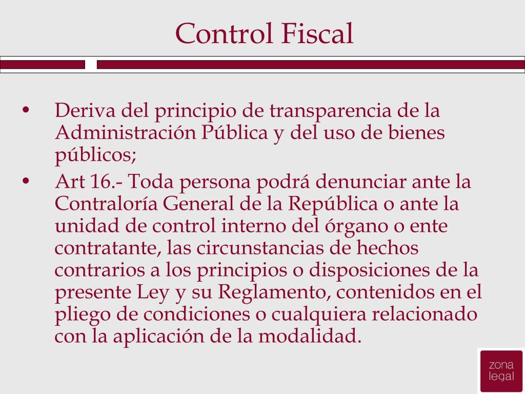PPT - Régimen sancionatorio y Control Fiscal en la Contratación Pública ...