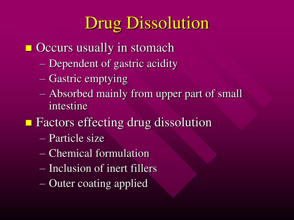 PPT - Pharmacology Drug Absorption,Distribution & Elimination ...