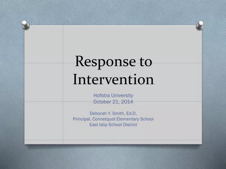PPT - Response to Intervention PowerPoint Presentation, free download ...