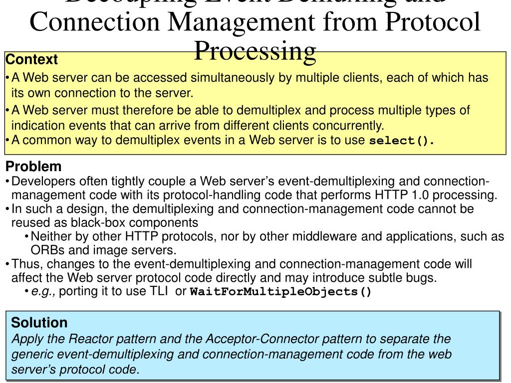 Ppt Pattern Oriented Software Architecture Concurrent And Networked Objects Friday October 31