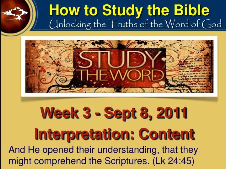 PPT - How to Study the Bible PowerPoint Presentation, free download ...