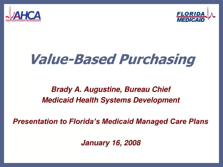 PPT - Value-Based Purchasing PowerPoint Presentation, free download ...