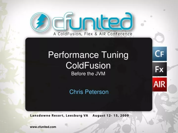 Ppt Performance Tuning Coldfusion Before The Jvm Powerpoint Presentation Id6042532