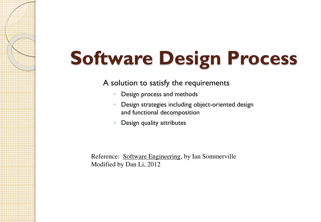 Design Methodology In Software Engineering Ppt 