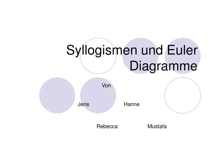 PPT - Syllogismen und Euler Diagramme PowerPoint Presentation, free ...