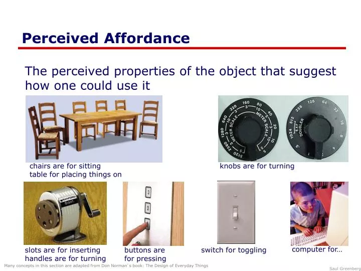 PPT - Perceived Affordance PowerPoint Presentation, free download - ID ...