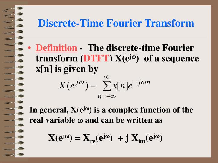 PPT - Chapter 3 Discrete-Time Fourier Transform PowerPoint Presentation ...