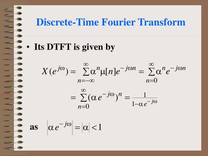 PPT - Chapter 3 Discrete-Time Fourier Transform PowerPoint Presentation ...