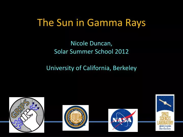 PPT - The Sun in Gamma Rays PowerPoint Presentation, free download - ID ...