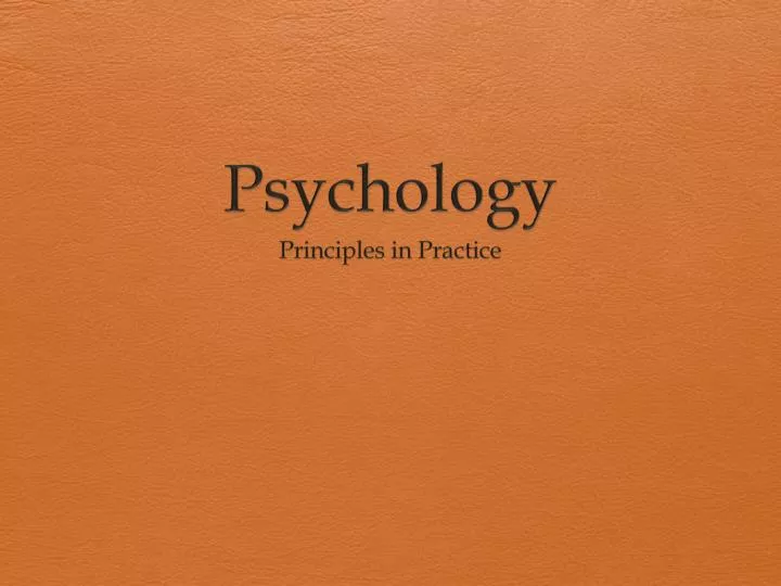 PPT - Psychology PowerPoint Presentation, free download - ID:6044872