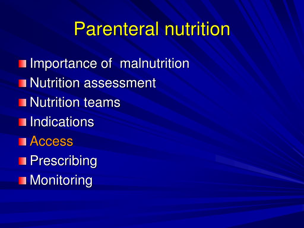 PPT - Parenteral Nutrition PowerPoint Presentation, free download - ID ...