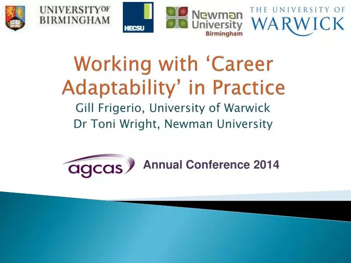 PPT - Working with ‘Career Adaptability’ in Practice PowerPoint ...