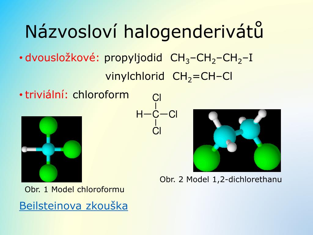 PPT - Halogenderiváty a dusíkaté deriváty uhlovodíků PaedDr. Ivana ...