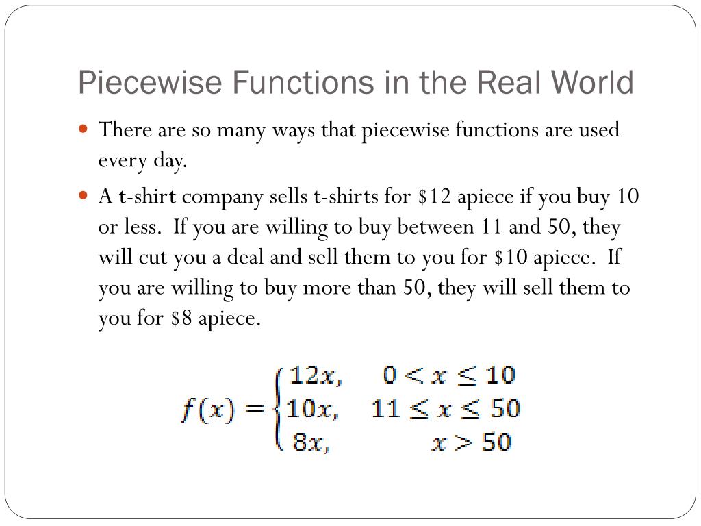 PPT Piecewise And Step Functions PowerPoint Presentation Free 