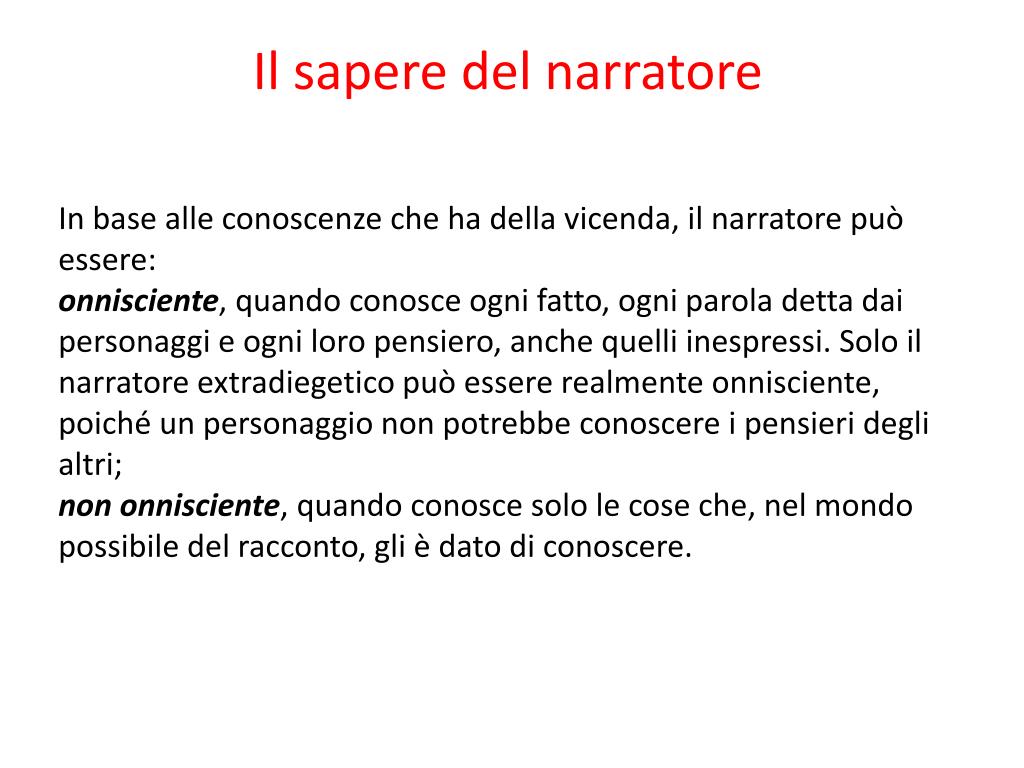 PPT - Il testo narrativo PowerPoint Presentation, free download - ID ...