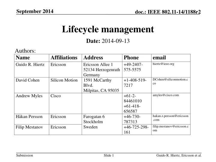 PPT - Lifecycle management PowerPoint Presentation, free download - ID ...