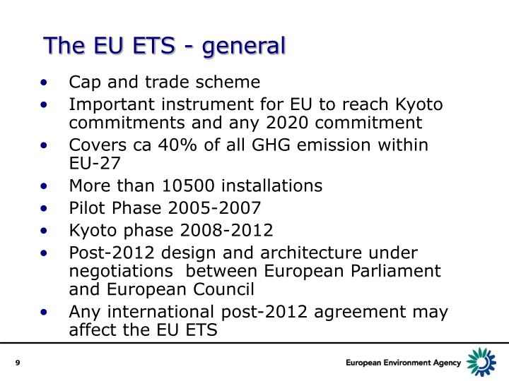 PPT - European GHG emissions and the EU ETS Dr. Andreas Barkman Project ...