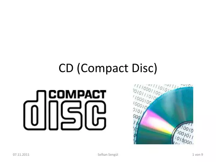 PPT - CD (Compact Disc) PowerPoint Presentation, free download - ID:6050896