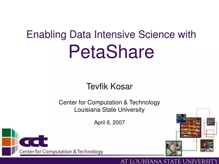 PPT - Enabling Data Intensive Science with PetaShare PowerPoint Presentation - ID:6051129