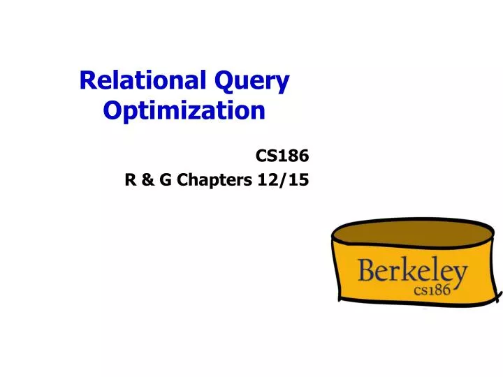 Ppt Relational Query Optimization Powerpoint Presentation Free 5682
