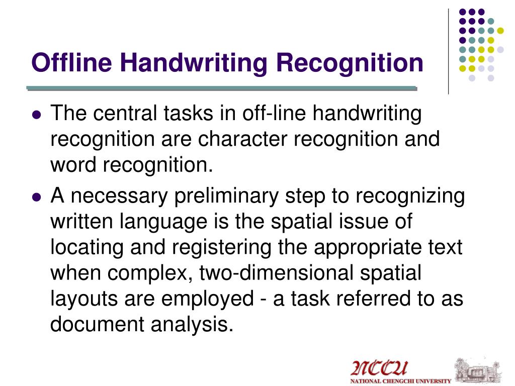 Ppt Handwriting Recognition Powerpoint Presentation Free Download