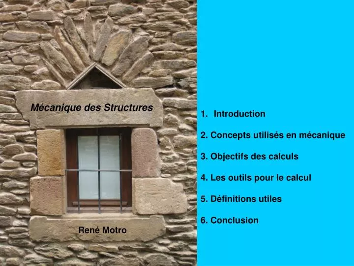 PPT - Mécanique des Structures PowerPoint Presentation, free download ...