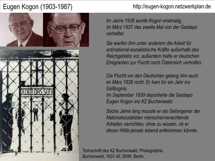 PPT - Eugen Kogon (1903-1987) PowerPoint Presentation, free download ...