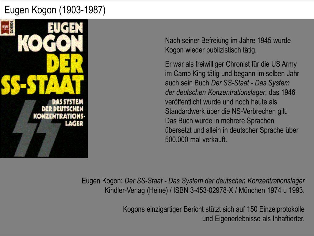 PPT - Eugen Kogon (1903-1987) PowerPoint Presentation, free download ...