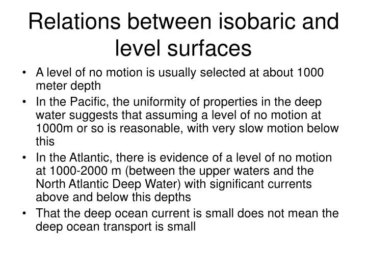 PPT - Relations between isobaric and level surfaces PowerPoint ...