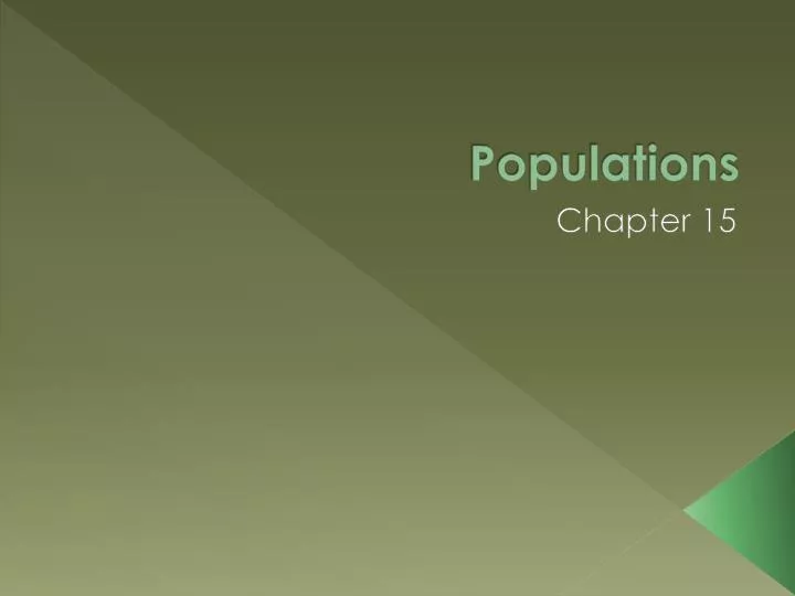 Ppt Populations Powerpoint Presentation Free Download Id 6054421