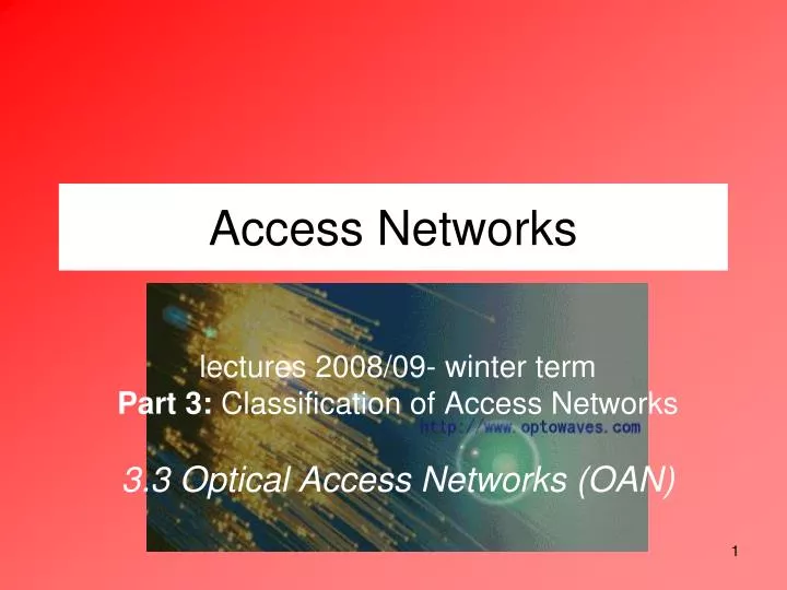 PPT - Access Networks PowerPoint Presentation, free download - ID:6055267